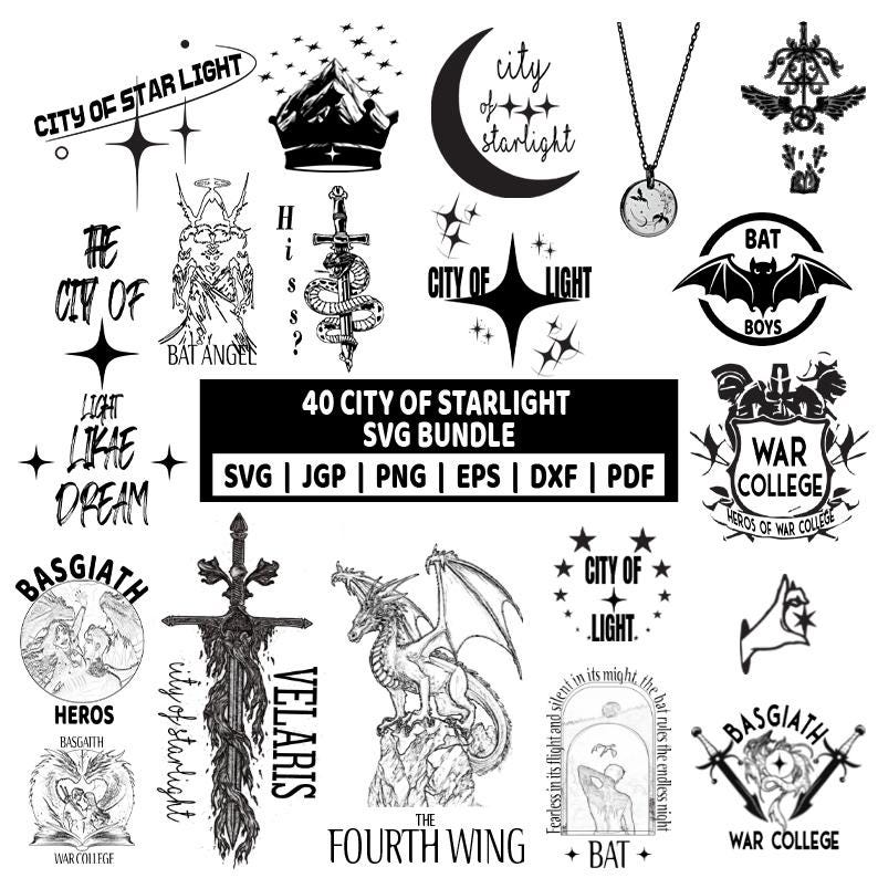 40 City of Starlight SVG Bundle | Acotar Velaris Svg | Court of Thorns ...