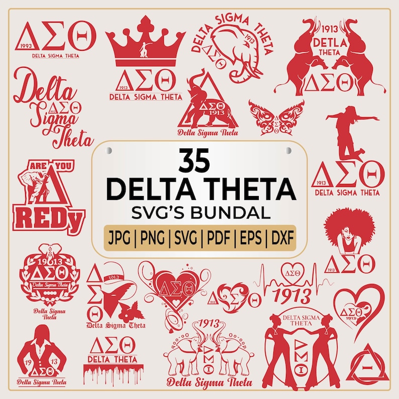 Delta Sigma Theta Svg Png Bundle | 1913 Hand Sign Cut Files | Delta ...