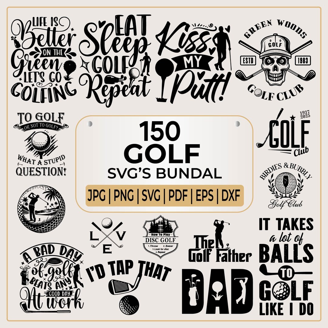 Golf Svg Bundle | Golf Svg | Golf Monogram Svg | Golf Sublimation ...