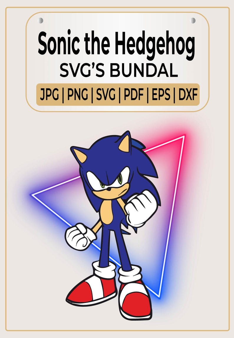 Sonic the Hedgehog SVG | Sonic SVG | Layered Sonic SVG | Bonus Sonic ...