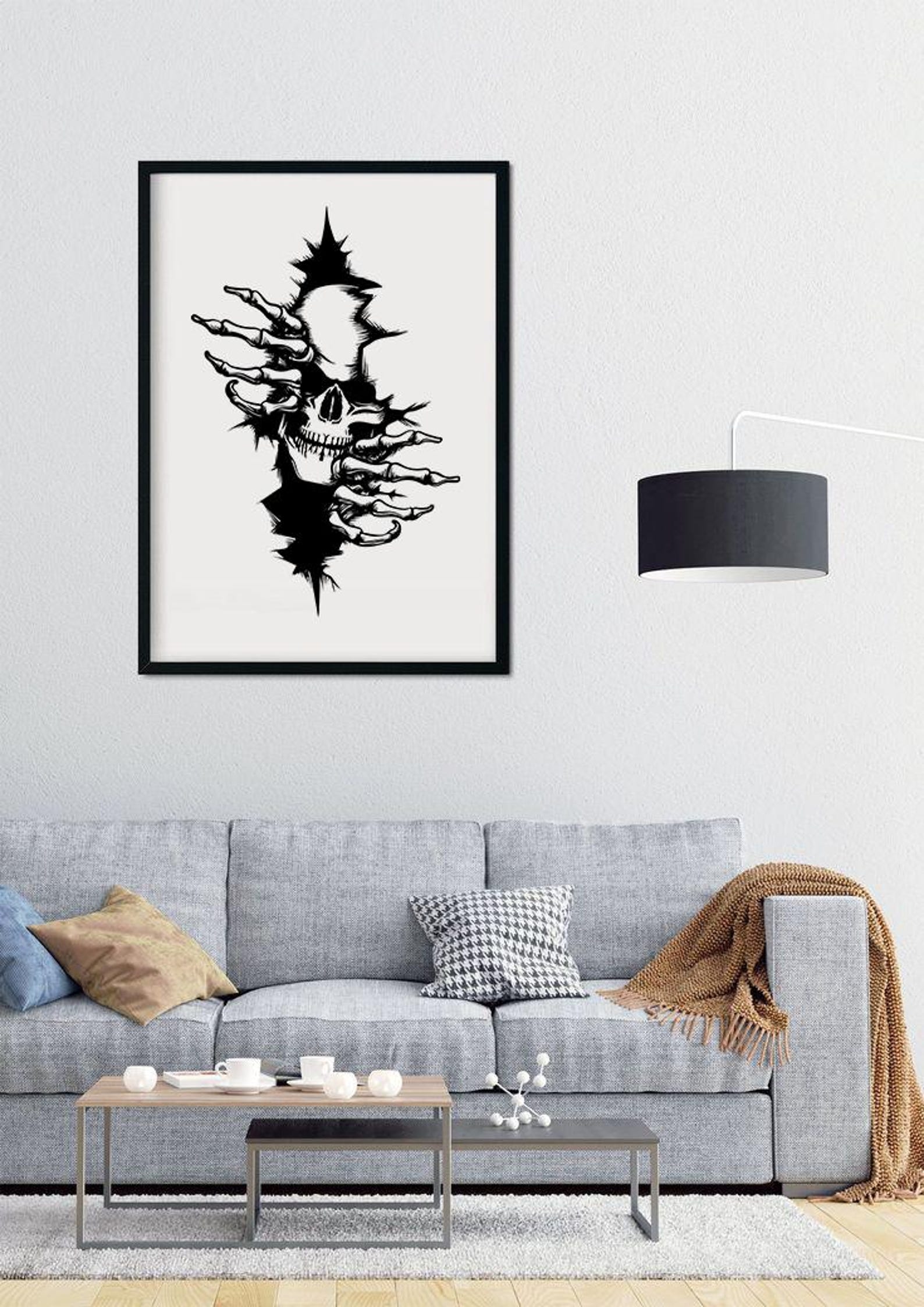 Skull in the Wall SVG | Vector File | Instant Download | Laser | Cricut ...