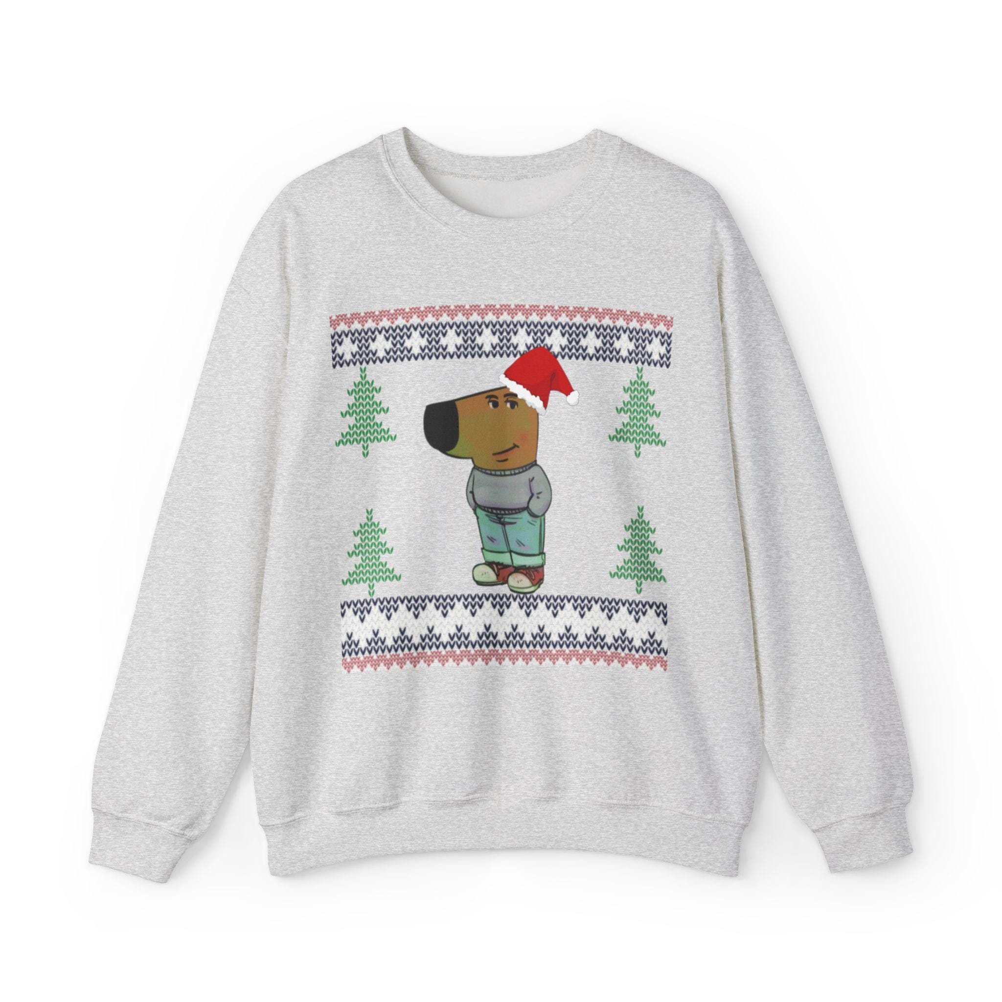 Chill Guy Meme Sweater Cozy Seasonal Seller Sweatshirt, Unisex Holiday ...