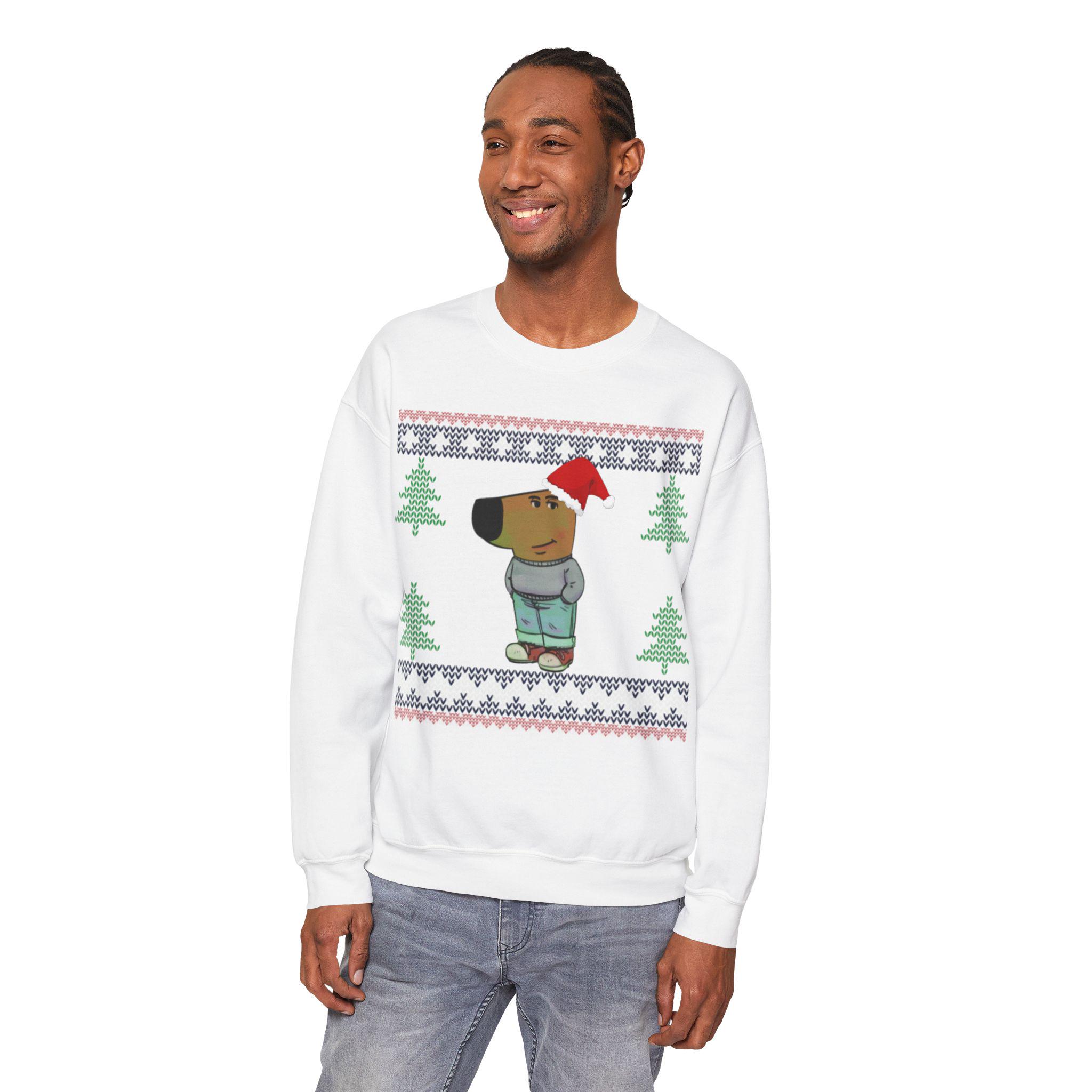 Chill Guy Meme Sweater Cozy Seasonal Seller Sweatshirt, Unisex Holiday ...