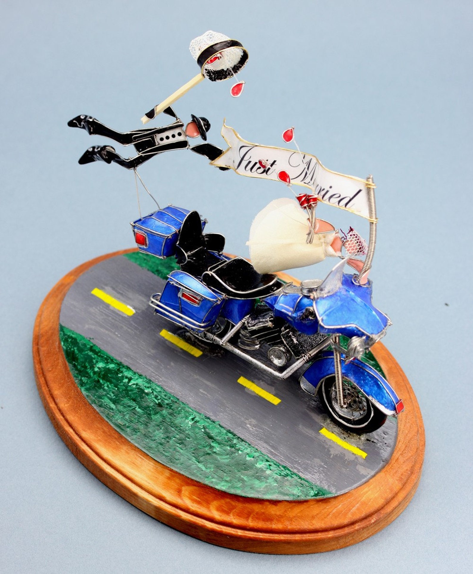 The Custom Motorcycle Wedding Cake Topper - Etsy