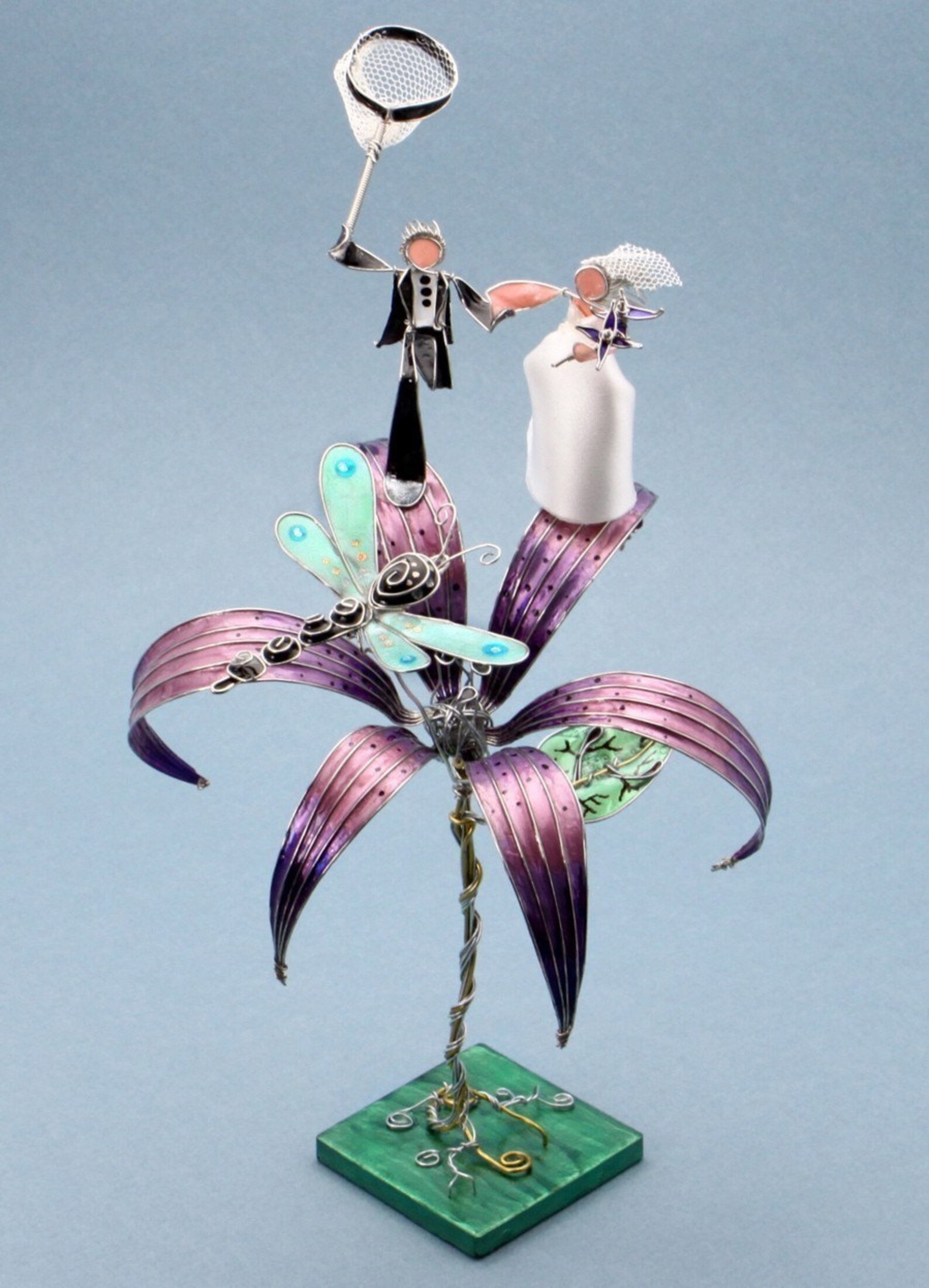 Dragonfly Wedding Cake Topper (customizable) - Etsy