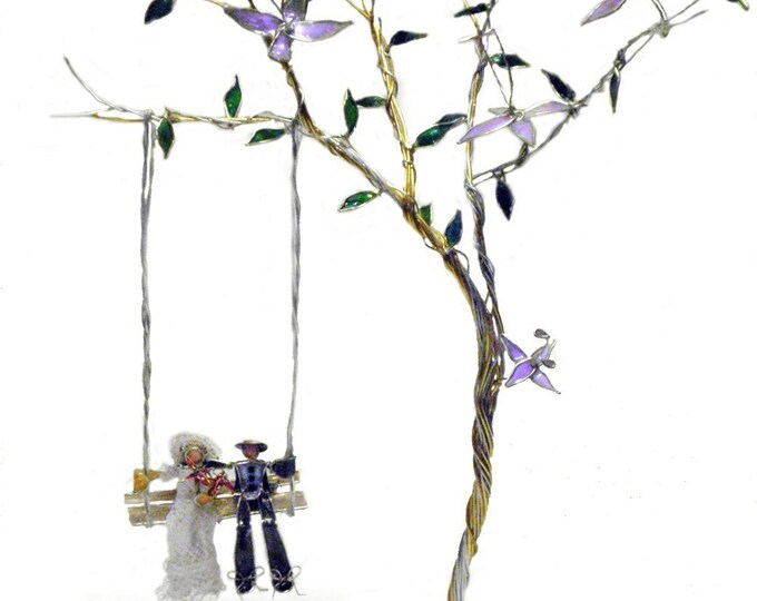 Tree Swing Wedding Sculpture\/ Cake Topper - Etsy