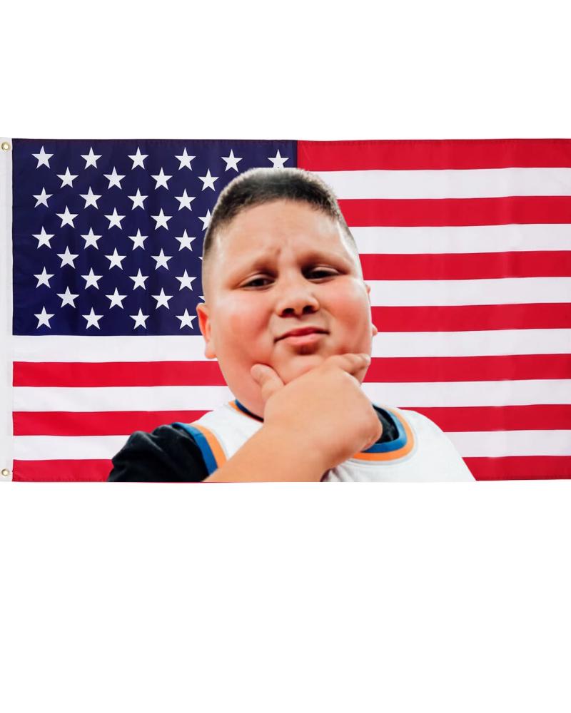 AJ, Big Justice & the Rizzler USA Flag Merch Viral Tiktok Stars ...