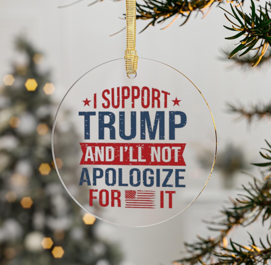 Trump Christmas Ornament,maga Supporter Gift,election Keepsake ...