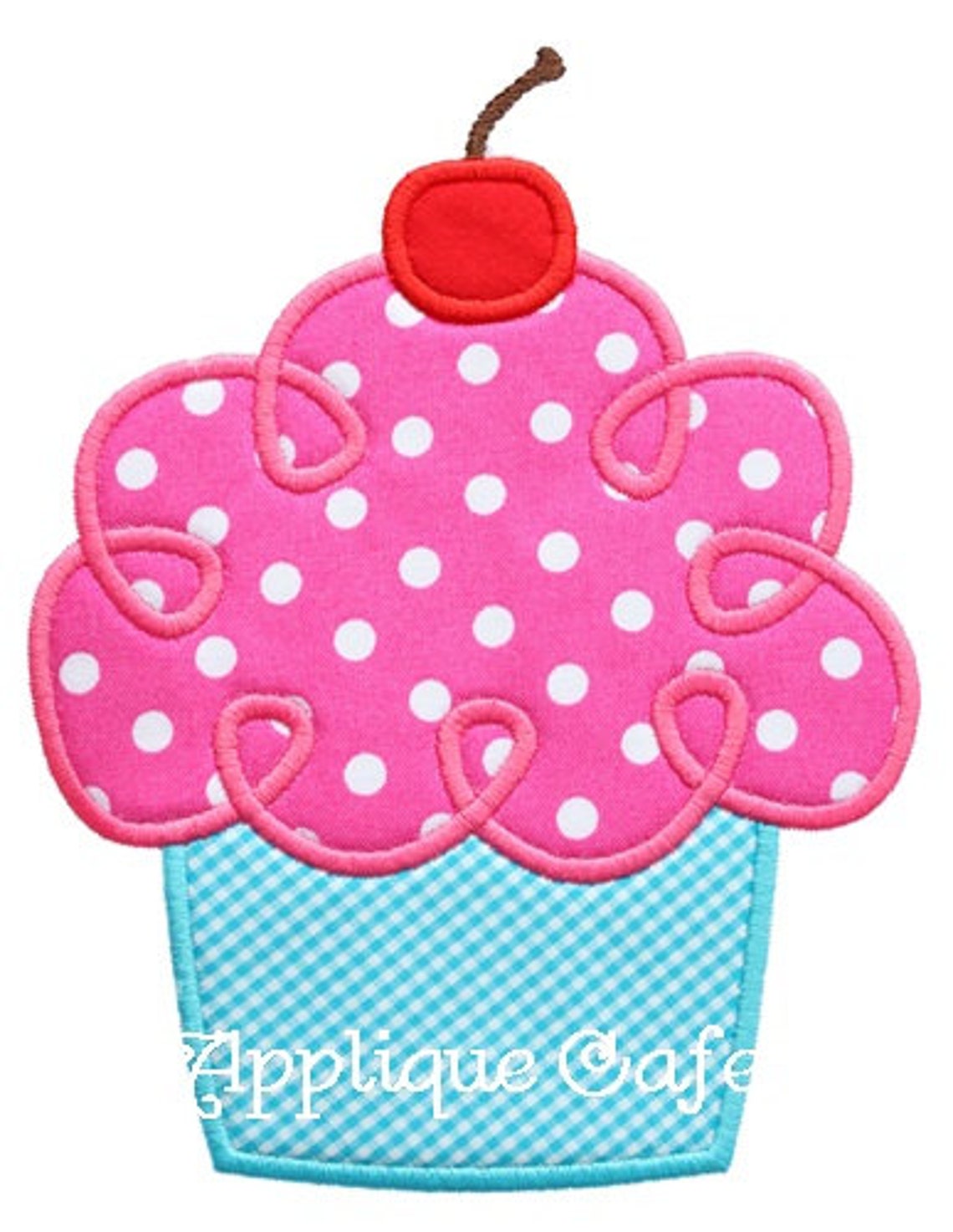 465 Loopy Cupcake Machine Embroidery Applique Design - Etsy
