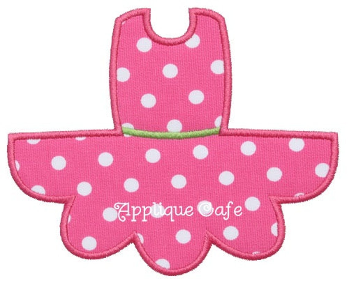 300 Tutu Machine Embroidery Applique Design - Etsy