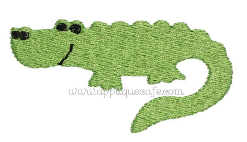 482 Mini Alligator Machine Embroidery Design - Etsy