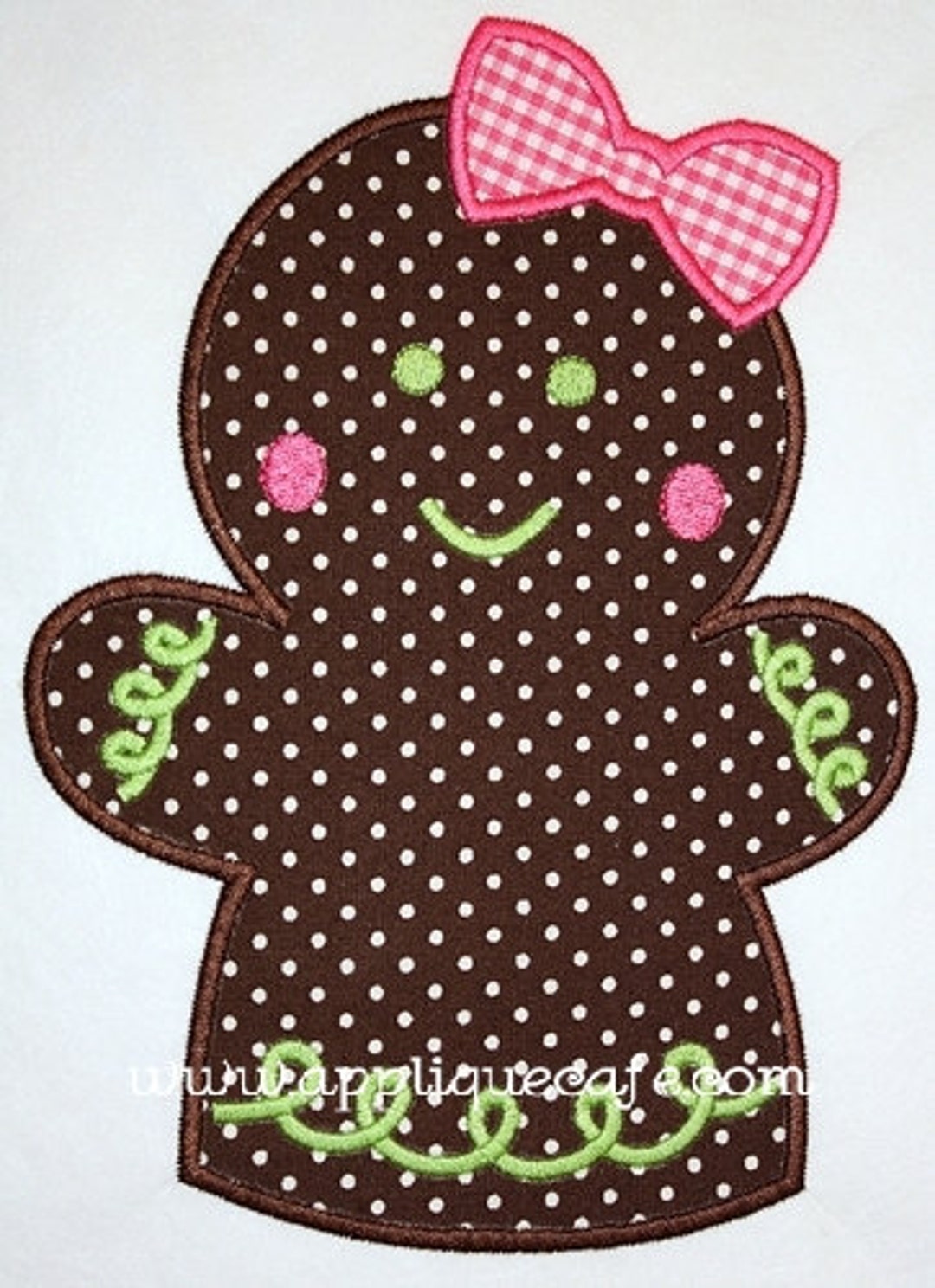160 Gingerbread Girl Machine Embroidery Applique Design - Etsy