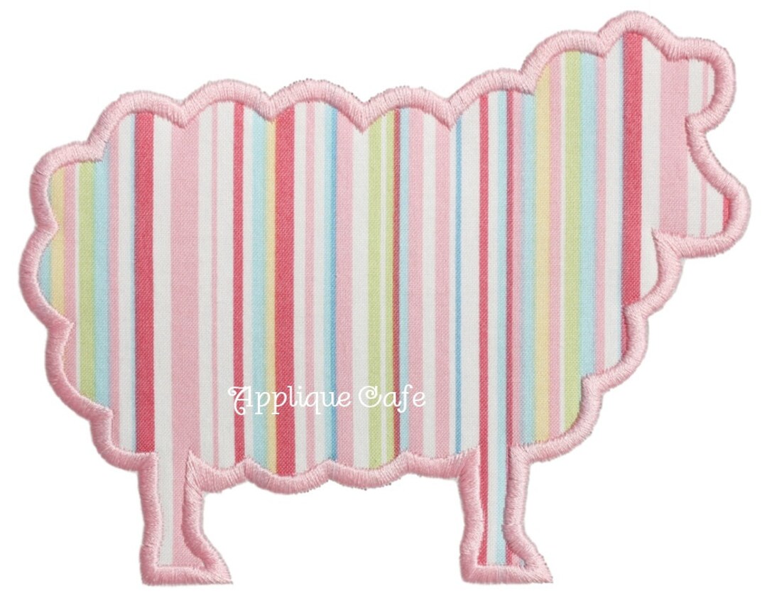 981 Simple Sheep Machine Embroidery Applique Design - Etsy