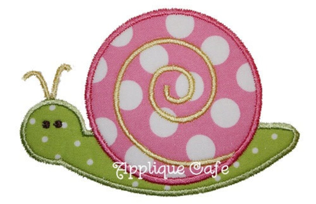 092 Snail Machine Embroidery Design - Etsy