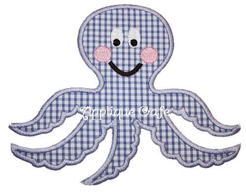 146 Octopus Machine Embroidery Applique Design - Etsy