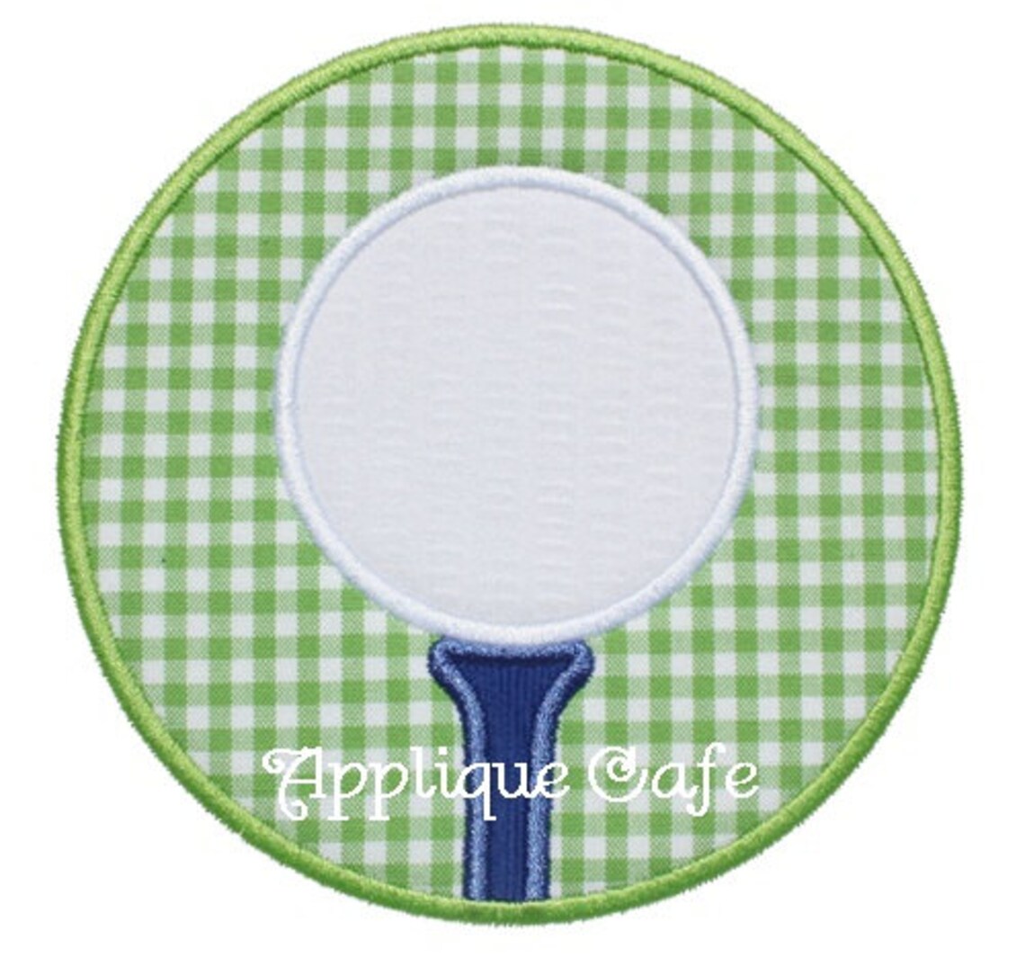 492 Golf Ball Patch Machine Embroidery Applique Design - Etsy