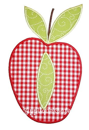 158 Apple Machine Embroidery Applique Design - Etsy