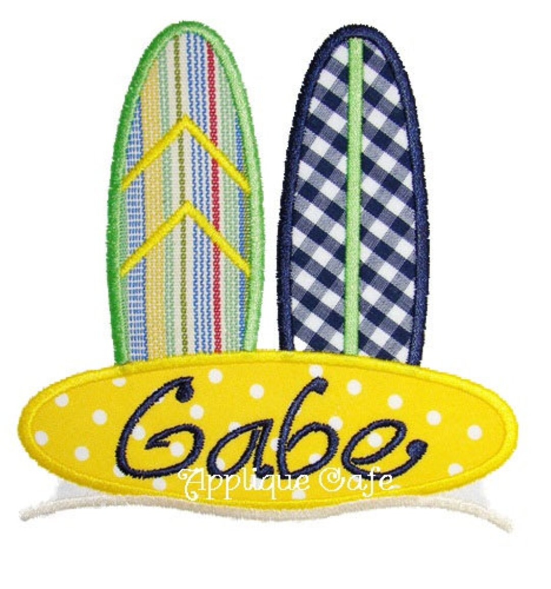 309 Surfboards Machine Embroidery Applique Design - Etsy