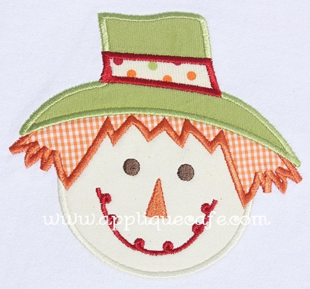 367 Scarecrow Machine Embroidery Applique Design - Etsy