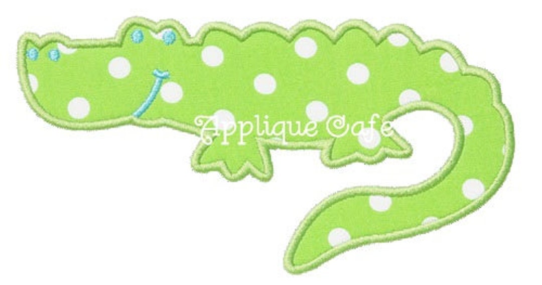 335 Gator Machine Embroidery Applique Design - Etsy