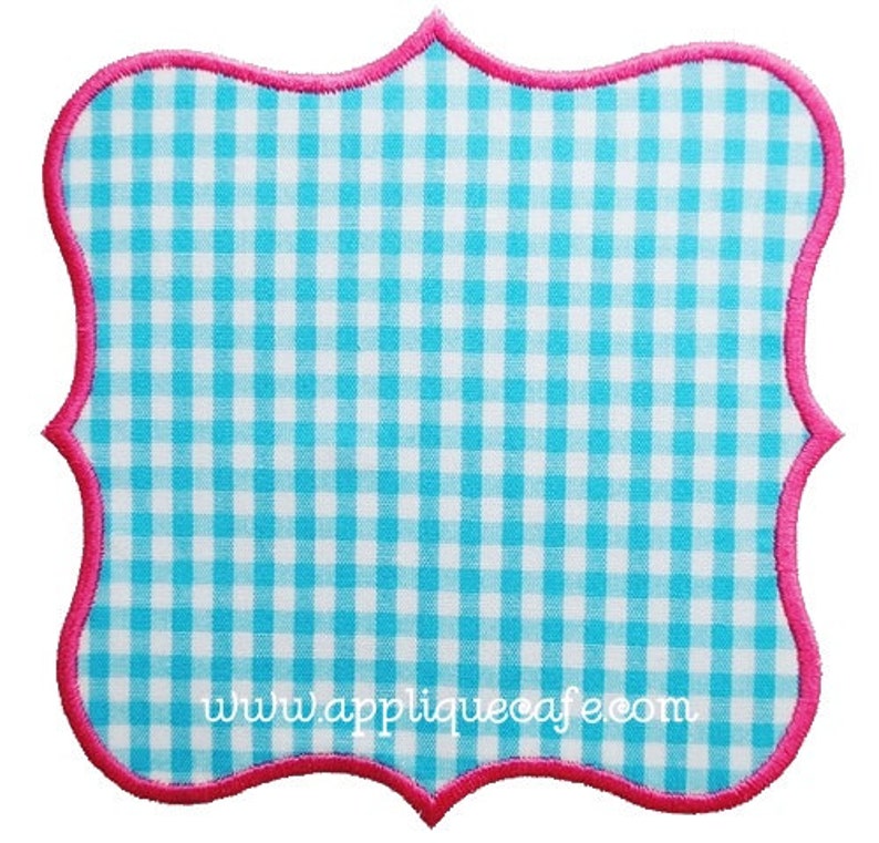 241 Frame Patch Machine Embroidery Applique Design | Etsy