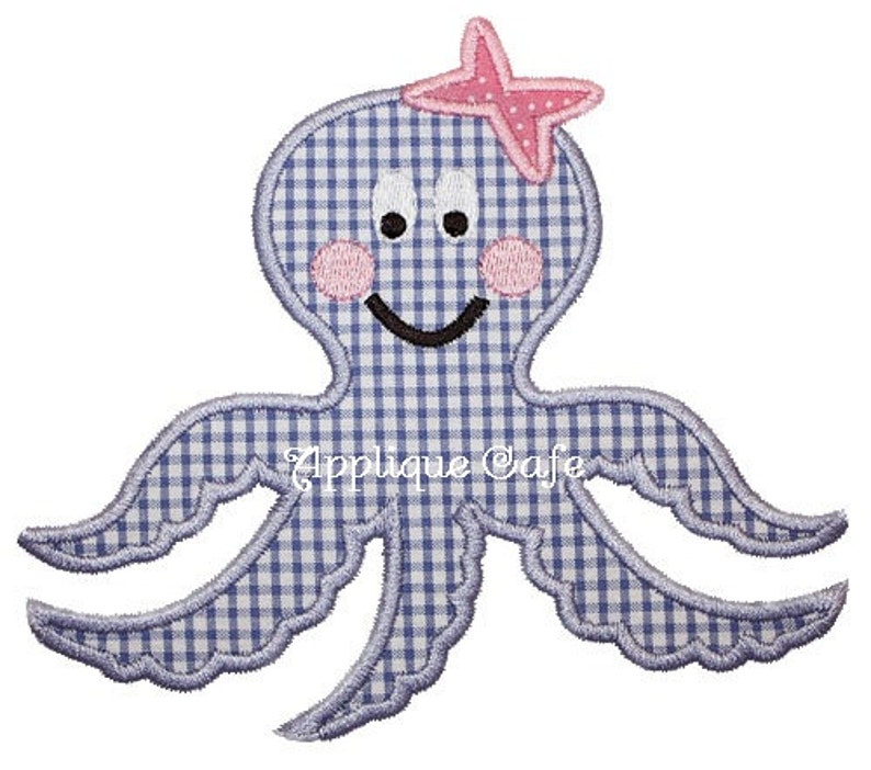 146 Octopus Machine Embroidery Applique Design - Etsy