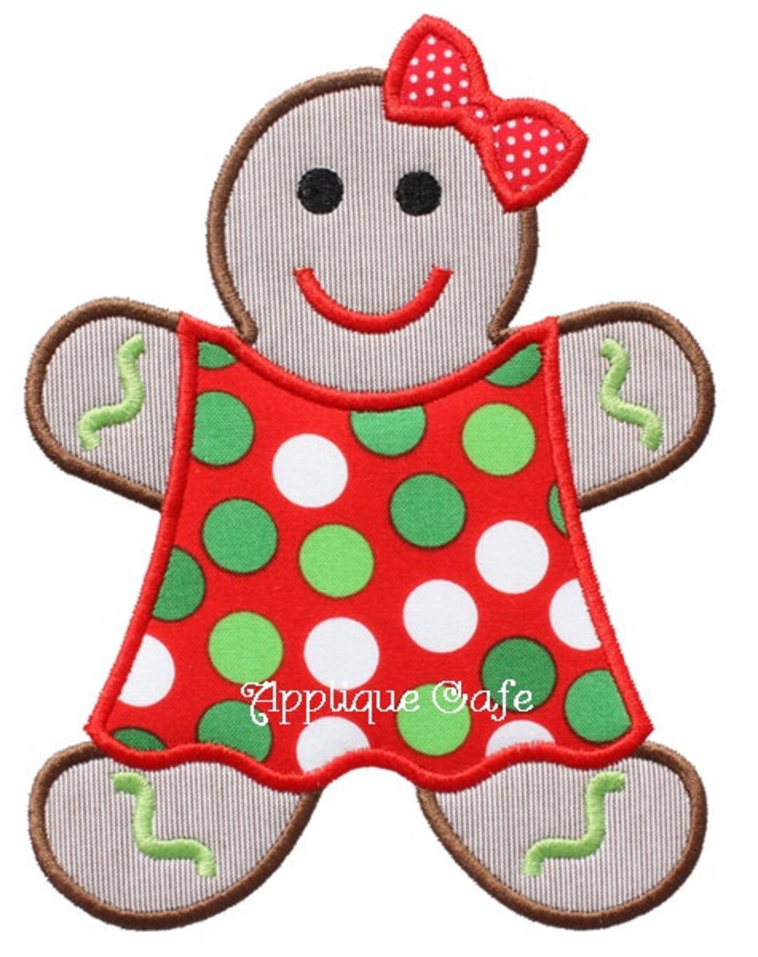 521 Gingerbread Girl 2 Machine Embroidery Applique Design - Etsy