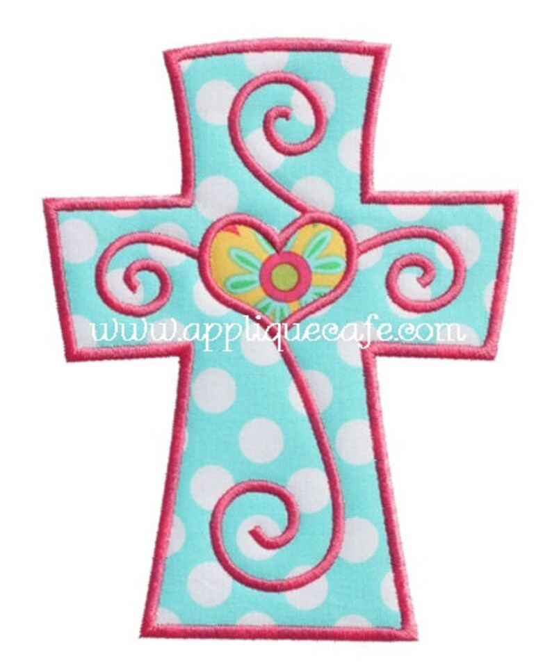 469 Cross 3 Machine Embroidery Applique Design - Etsy