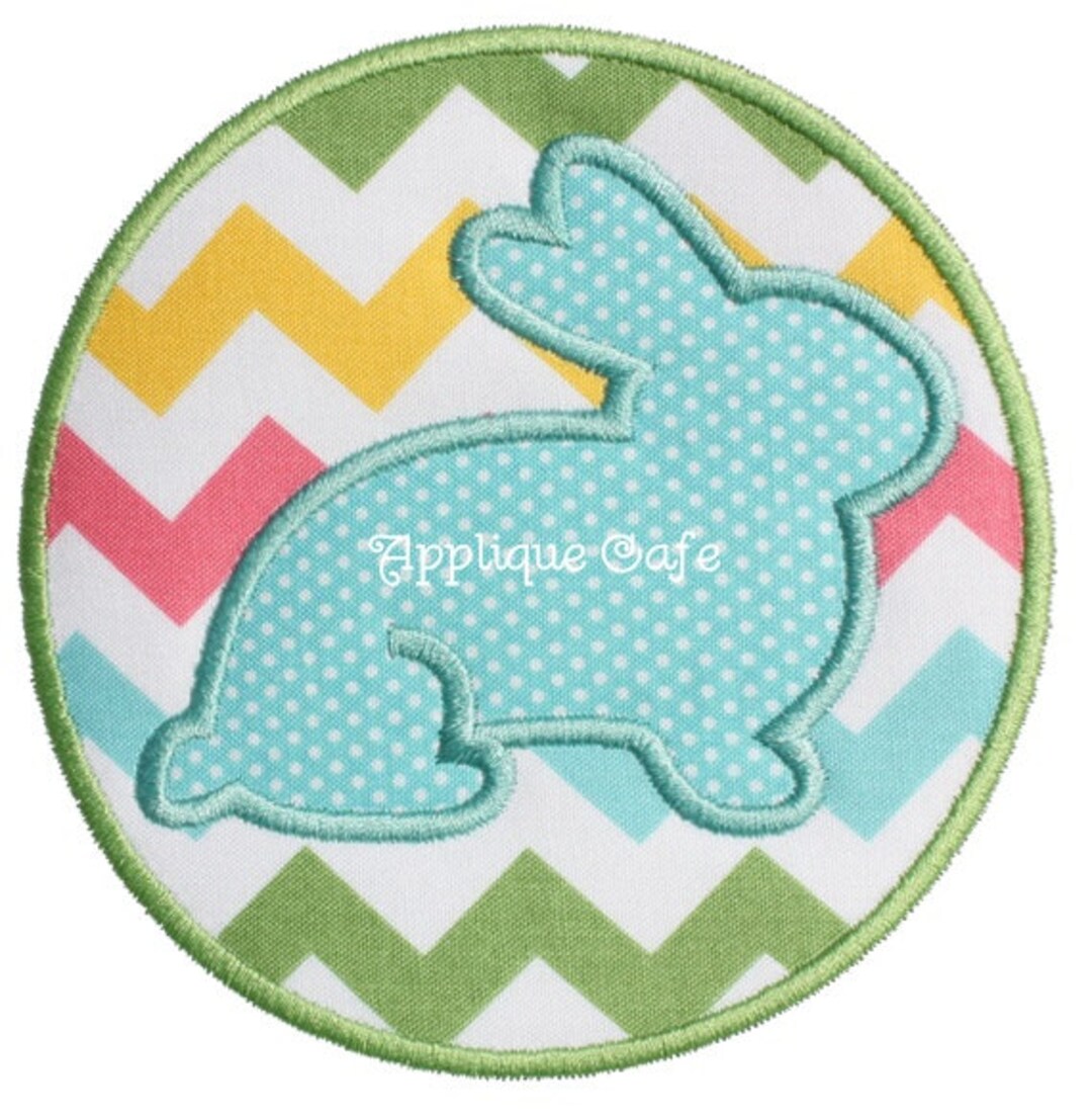 572 Bunny Patch 2 Machine Embroidery Applique Design - Etsy