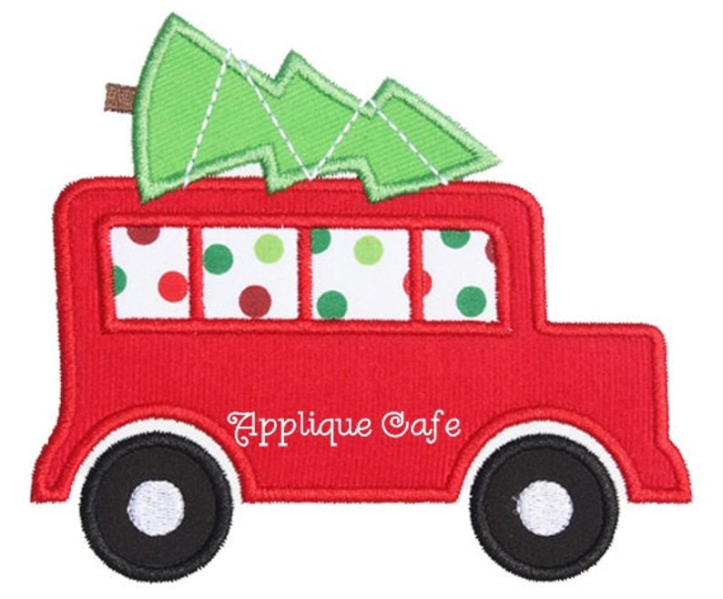 364 Christmas Wagon Machine Embroidery Applique Design - Etsy