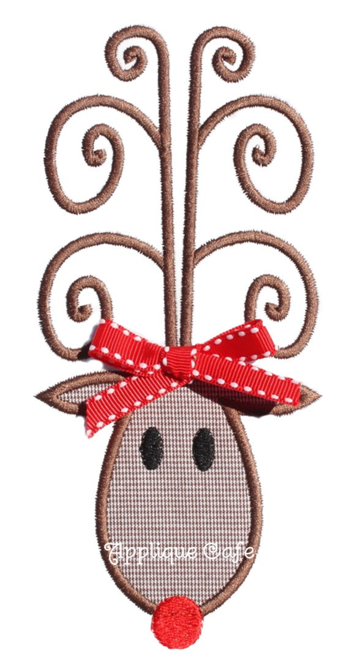 045 Rudolph Machine Embroidery Applique Design - Etsy