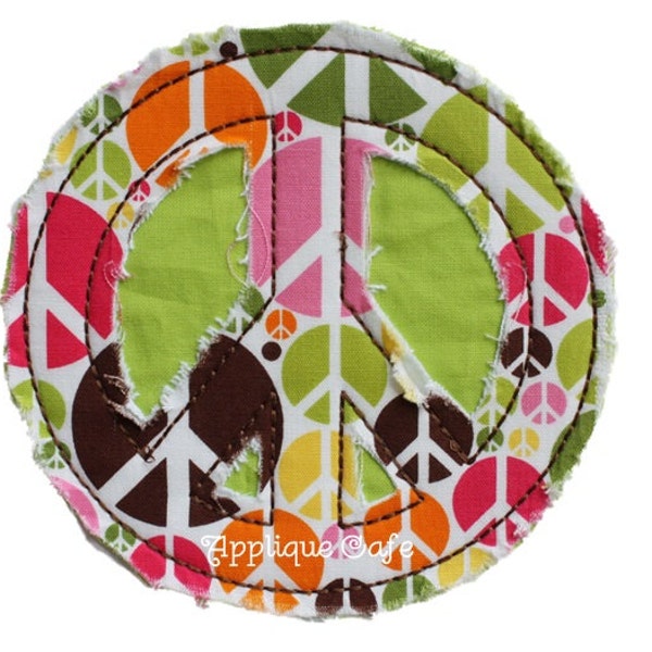 Peace Sign Applique - Etsy