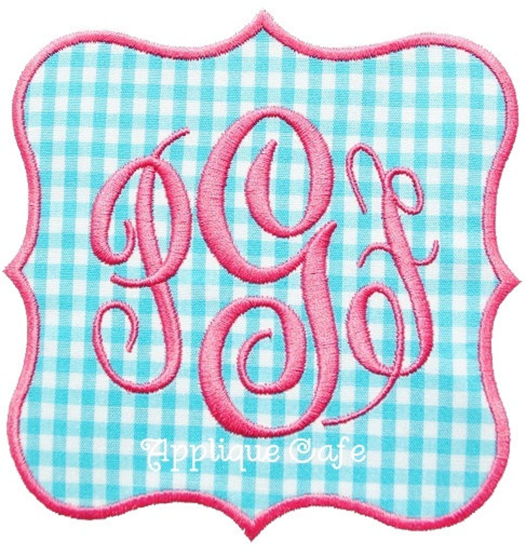 241 Frame Patch Machine Embroidery Applique Design - Etsy