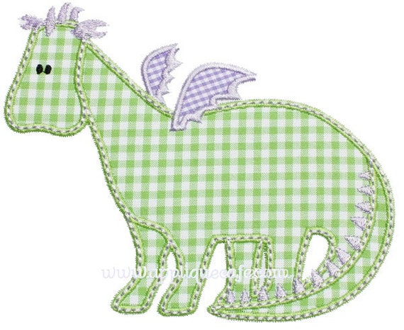 434 Dragon Machine Embroidery Applique Design | Etsy