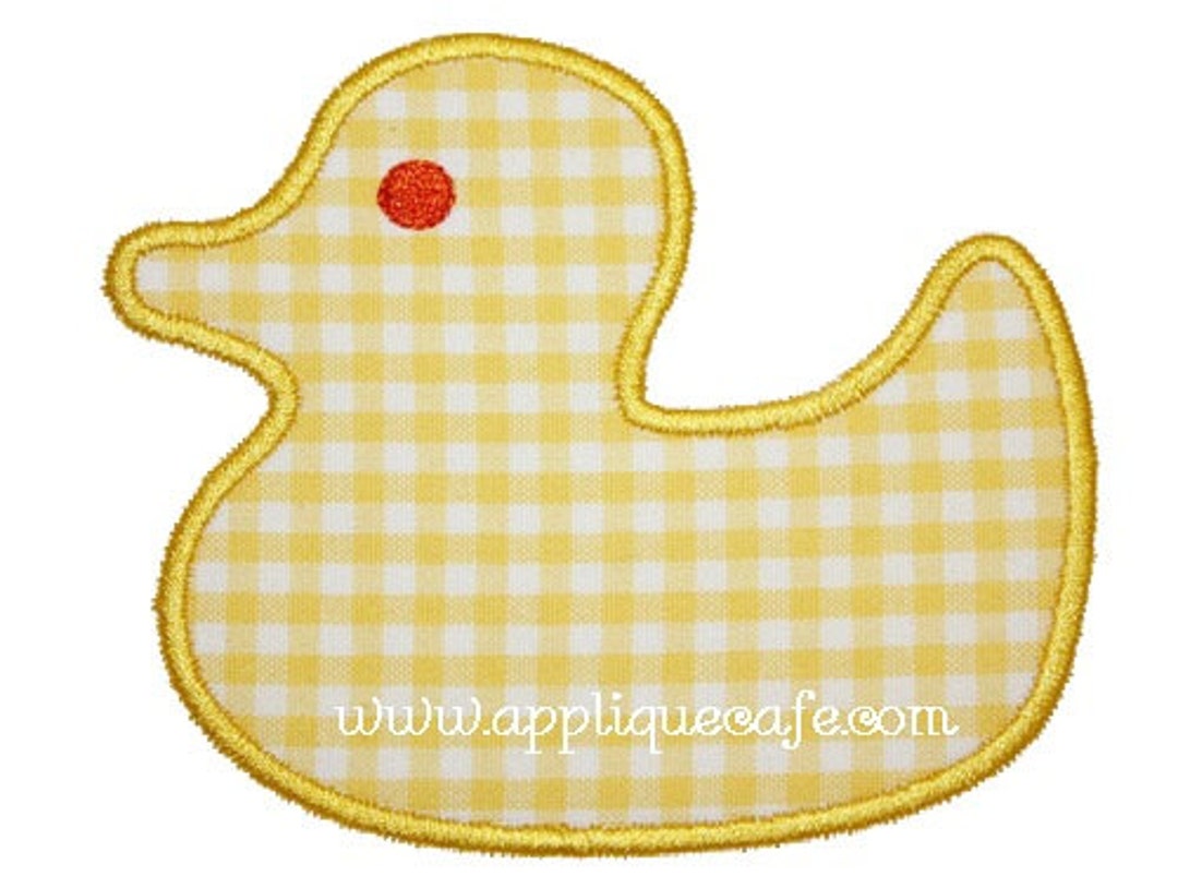 129 Rubber Duck Machine Embroidery Applique Design - Etsy