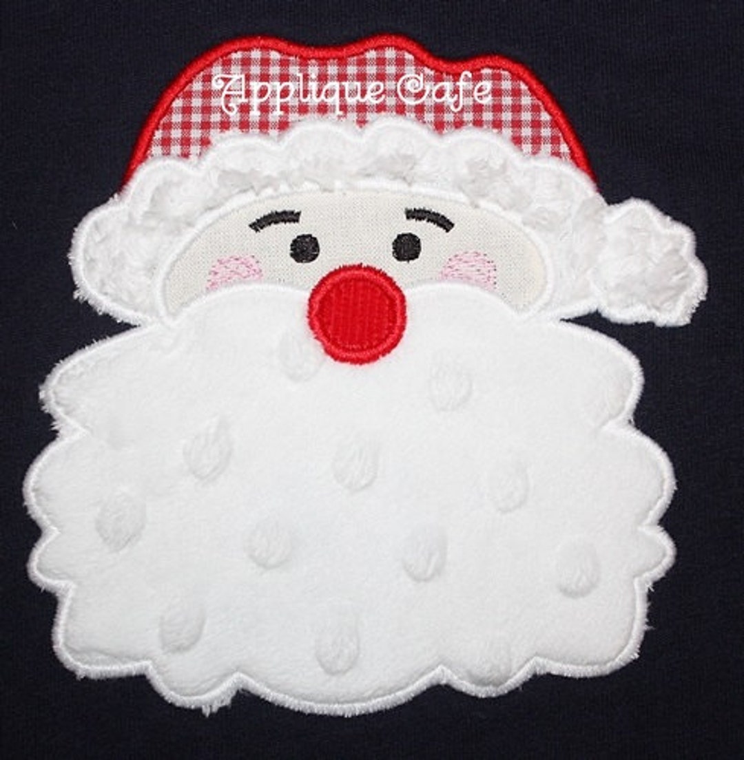 208 Santa Claus Machine Embroidery Applique Design - Etsy