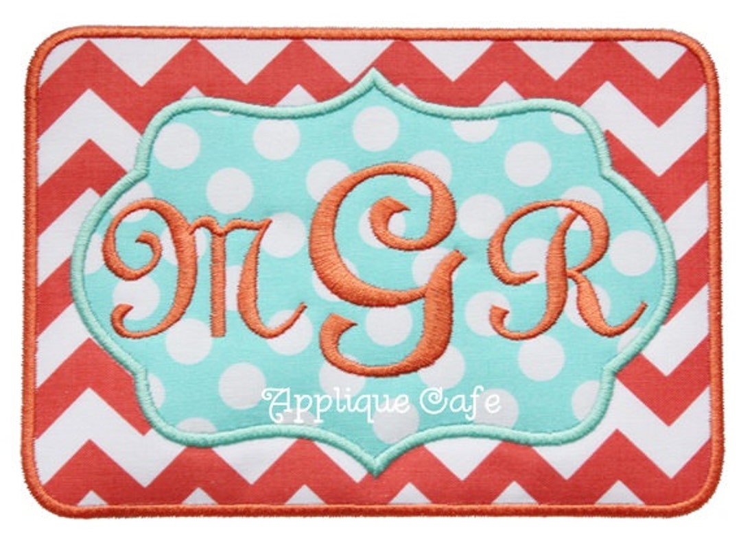 656 Frame Patch 4 Machine Embroidery Applique Design - Etsy