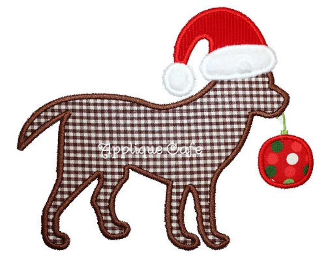 180 Christmas Dog Machine Embroidery Applique Design - Etsy