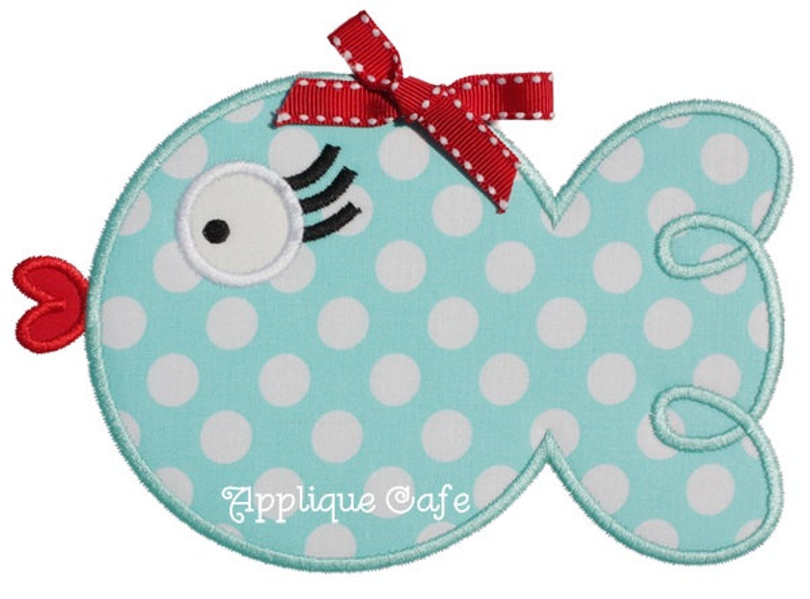 600 Girly Fish Machine Embroidery Applique Design - Etsy