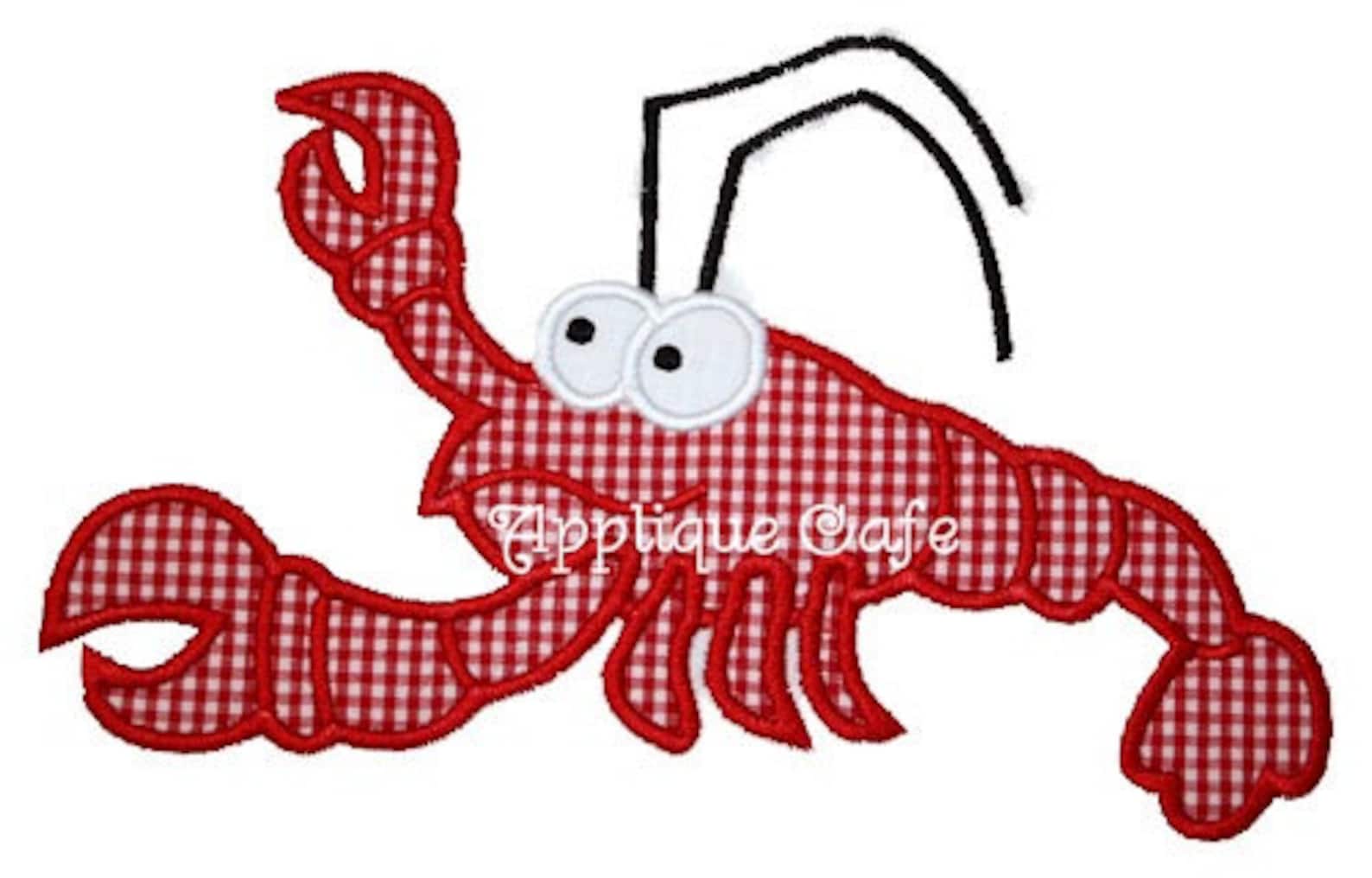 122 Lobster Machine Embroidery Applique Design - Etsy
