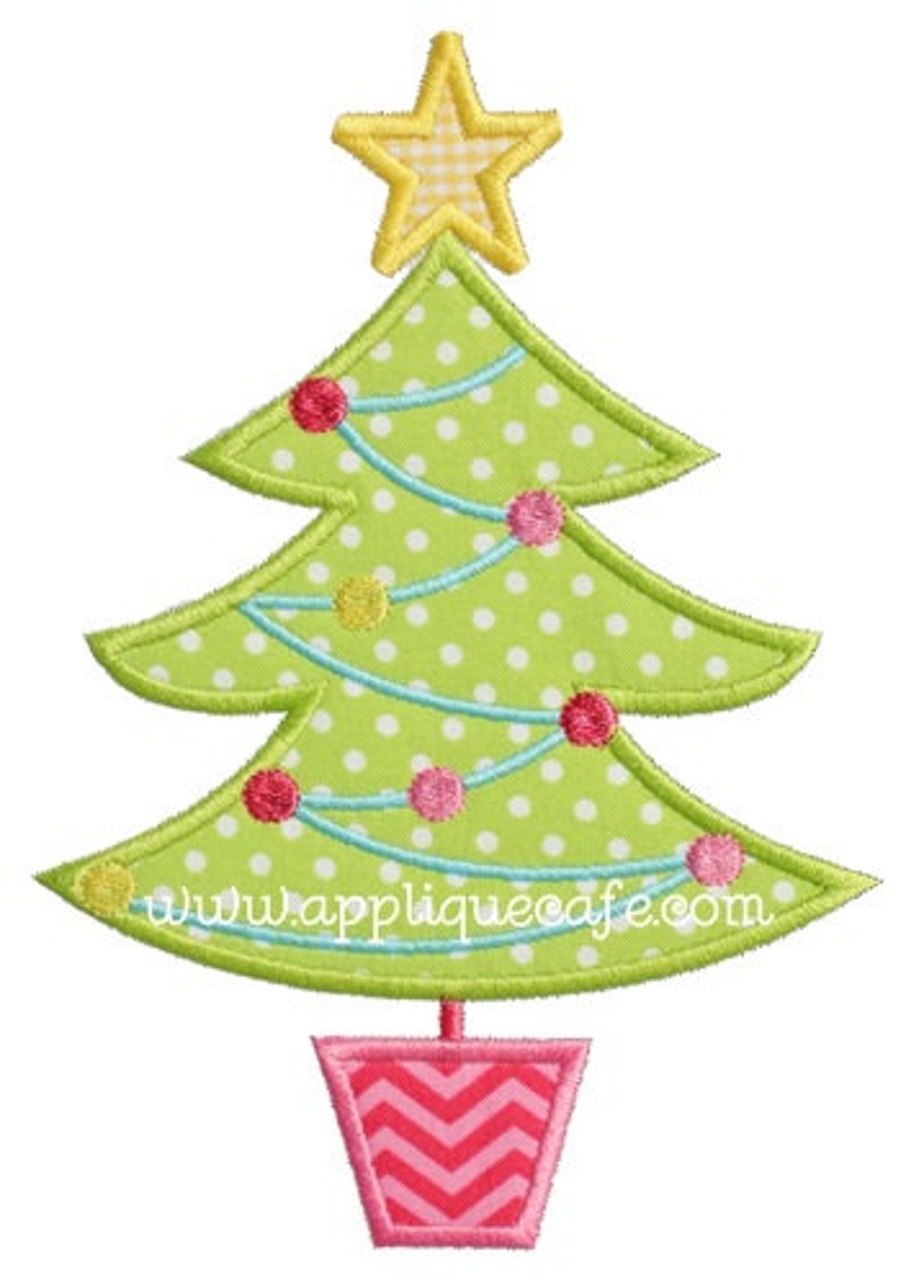 549 Christmas Tree 12 Machine Embroidery Applique Design - Etsy