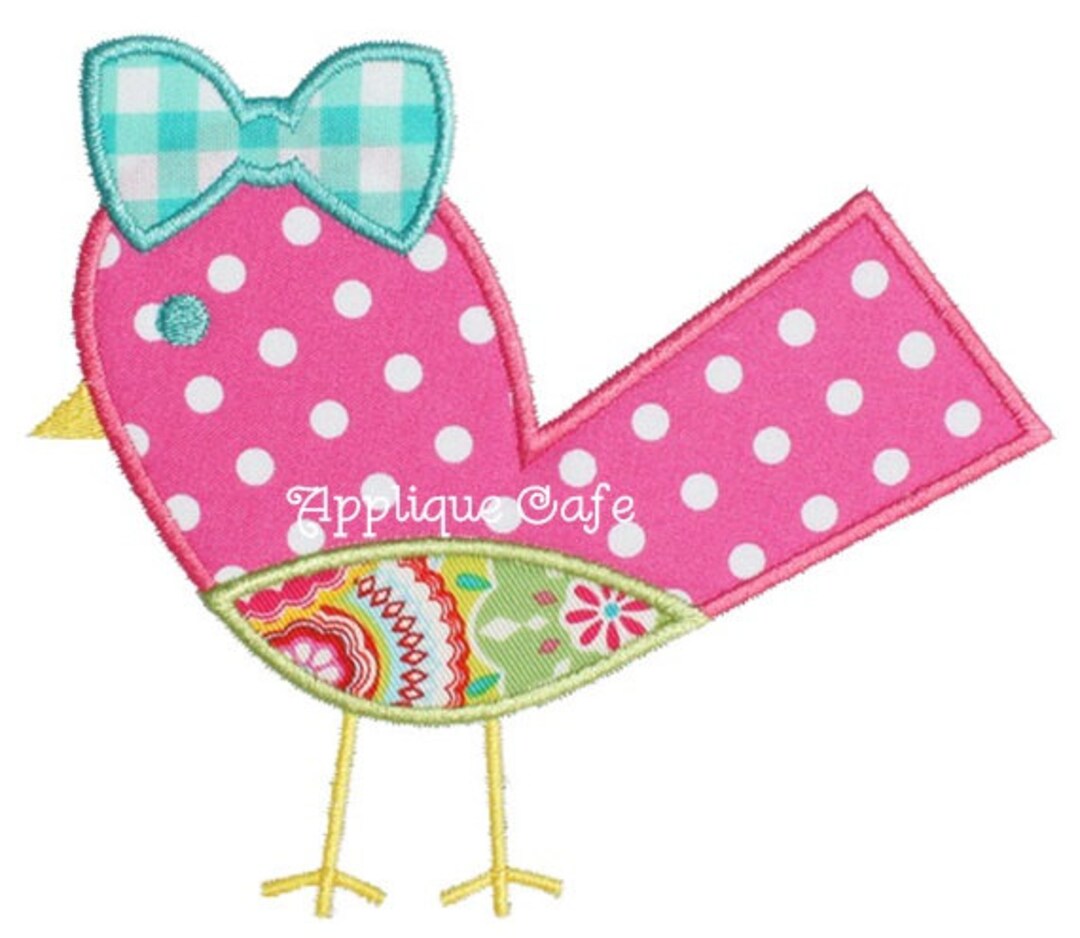 400 Bird 4 Machine Embroidery Applique Design - Etsy