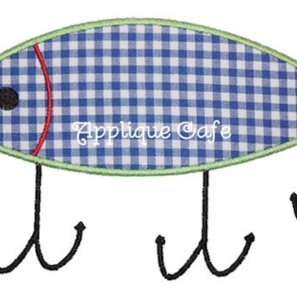 Fishing Applique - Etsy