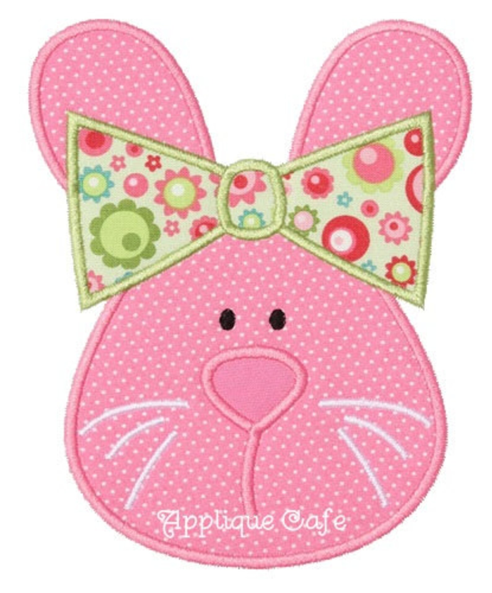 285 Girl Bunny Machine Embroidery Applique Design - Etsy