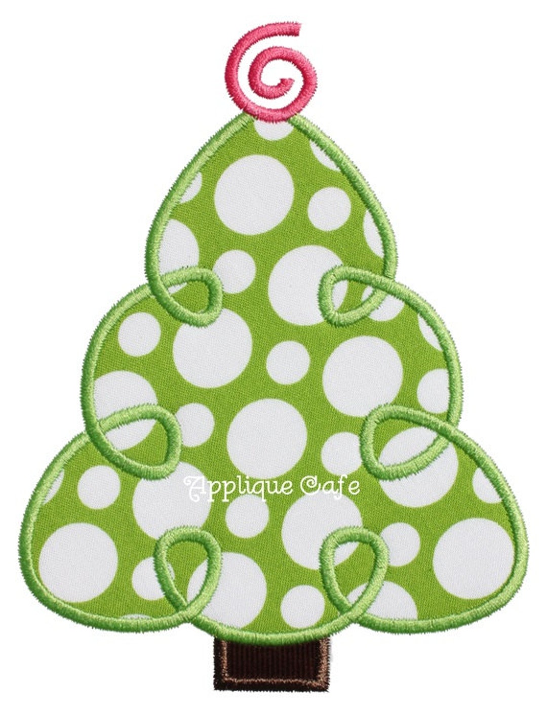 543 Loopy Christmas Tree Machine Embroidery Applique Design - Etsy