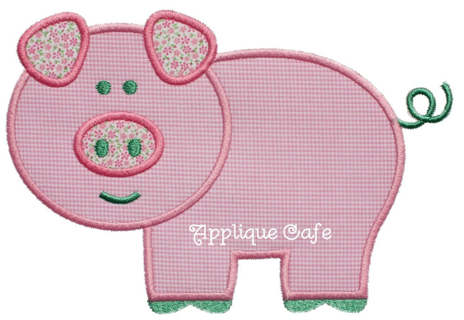652 Pig Machine Embroidery Applique Design - Etsy