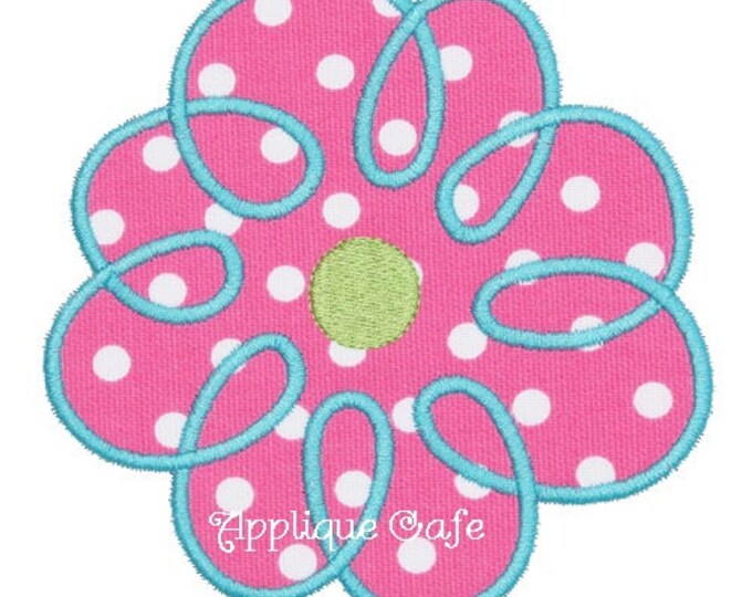 329 Loopy Flower Machine Embroidery Applique Design - Etsy