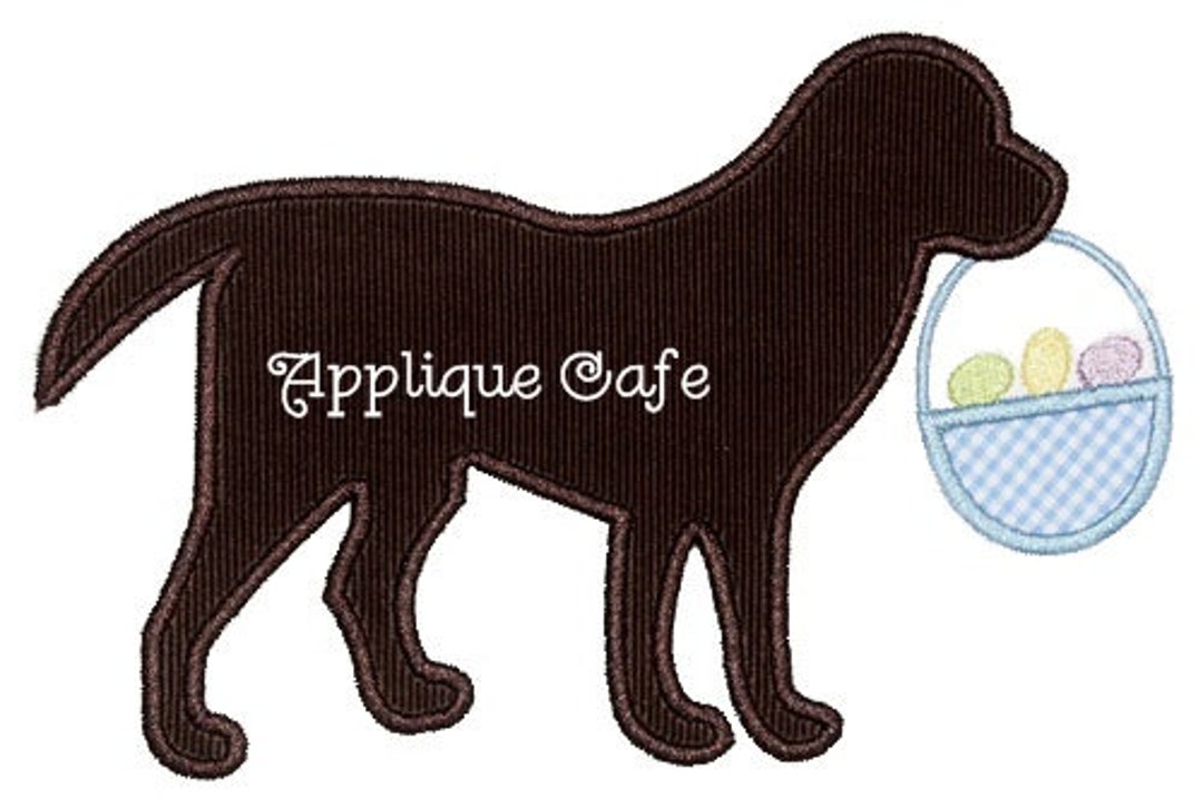 259 Easter Dog Embroidery Applique Design - Etsy