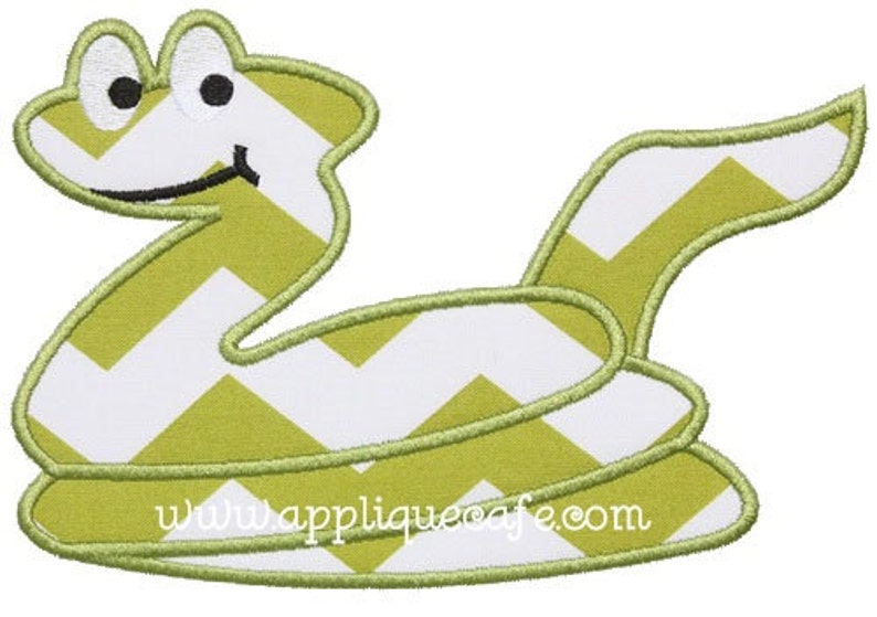 298 Snake Machine Embroidery Applique Design | Etsy