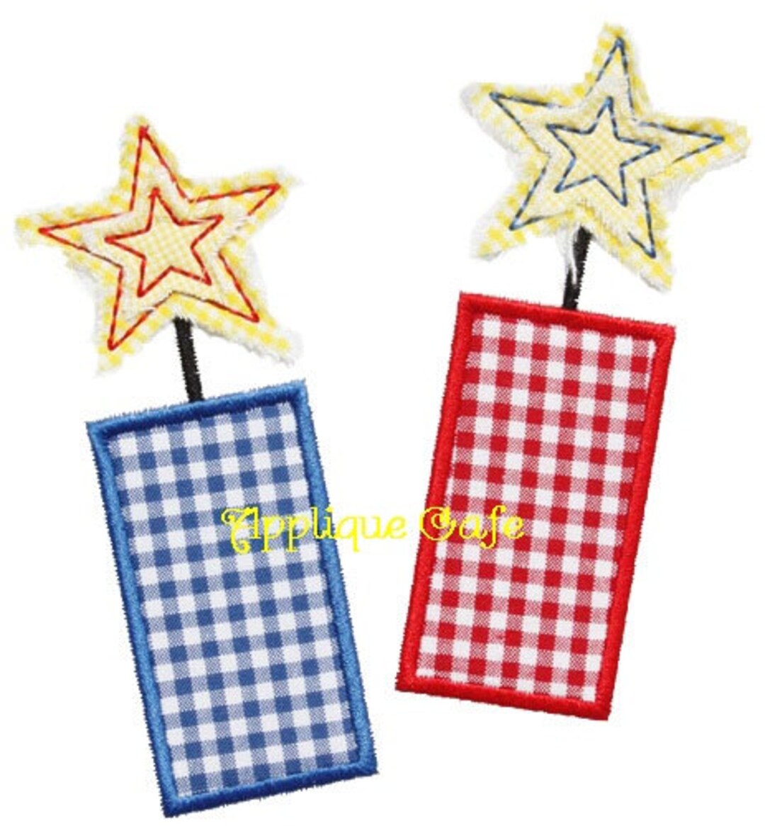 319 Raggy Fireworks Machine Embroidery Applique Design - Etsy